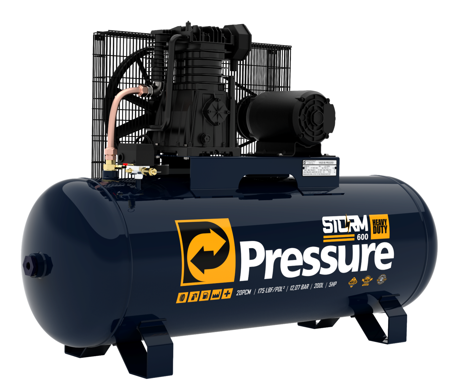 Storm 600HP - compressor para pintura residencial e outras aplicações!
